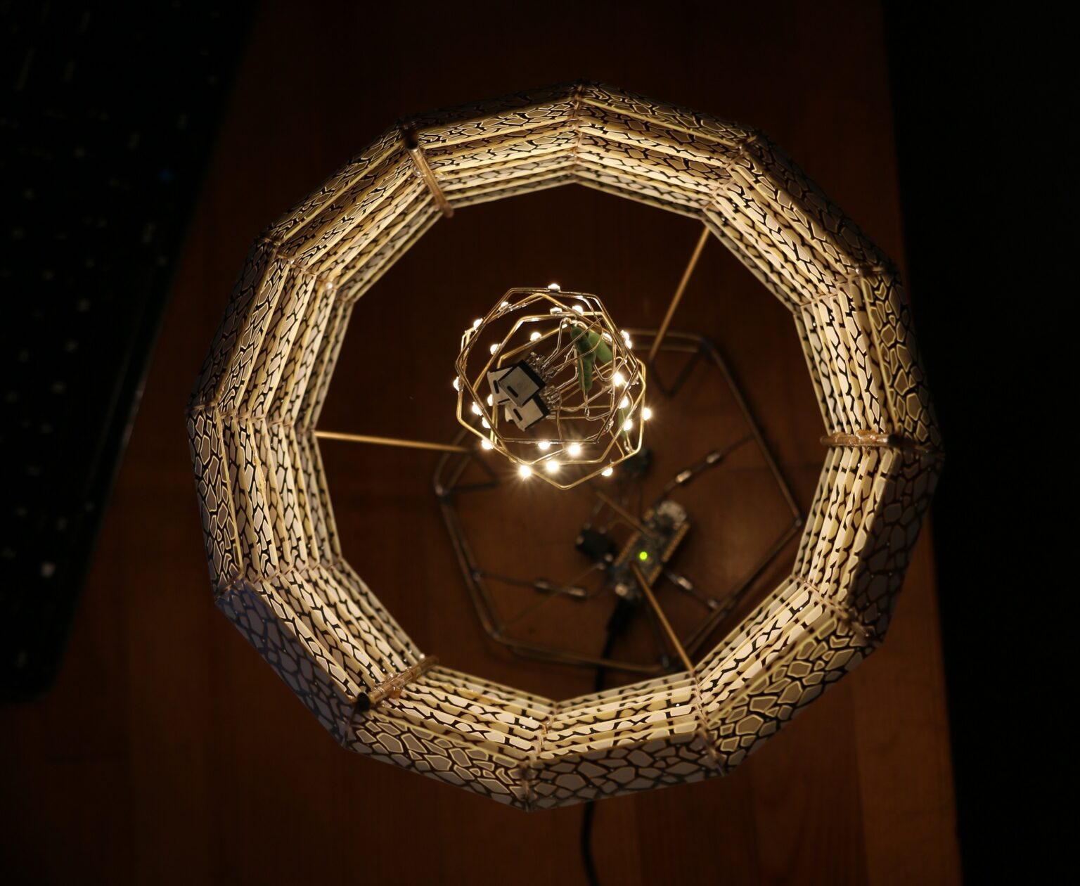 Circuit Sculpture Touch Lamp with PCB shade | Fiddlings